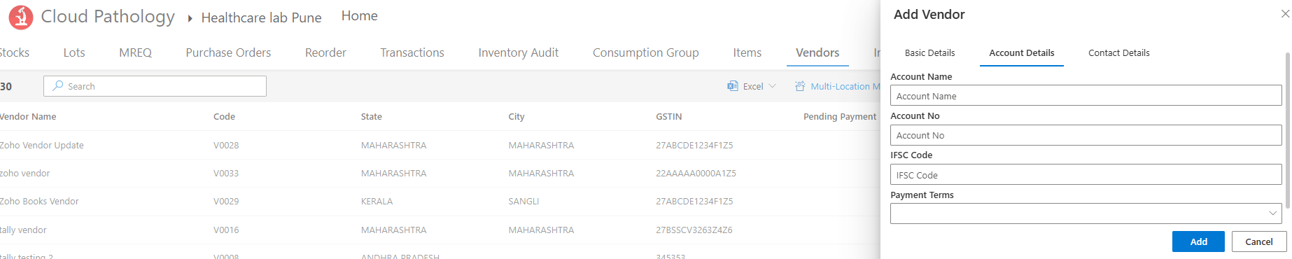 Vendor Master Fields – Nextra